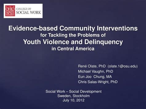 Ppt René Olate Phd Olate1osu Michael Vaughn Phd Eun Joo Chung Ma Powerpoint