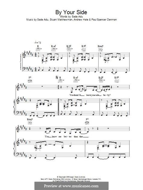 By Your Side Sade By A Hale Ps Denman H Adu S Matthewman On