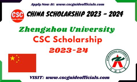 Zhengzhou University Zzu Csc Scholarship 2023 2024 Zzu Chinese