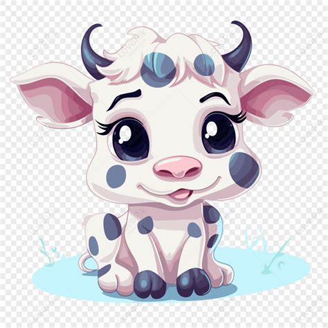 귀여운 소 벡터클립 아트만화상표 Png 일러스트 무료 다운로드 Lovepik
