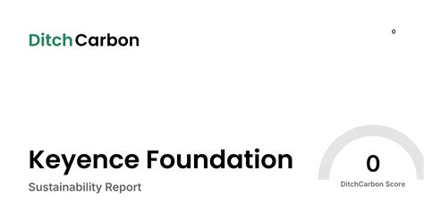 Keyence Foundation Sustainability Report Ditchcarbon