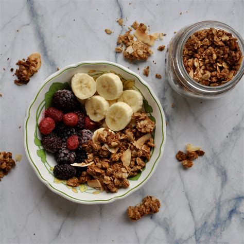 Salted Almond Butter And Coconut Granola Eli Brecher Nutrition