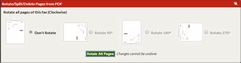 Inbound Fax Editing Splitting Rotating Removing Pages Online Help