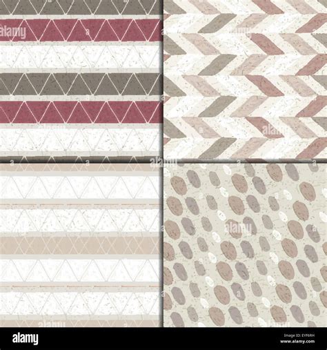 Seamless Hand Drawn Patterns Stock Vector Image And Art Alamy