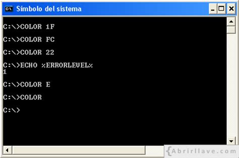 Comando COLOR En CMD Sintaxis Y Ejemplos De Uso Tutorial De CMD