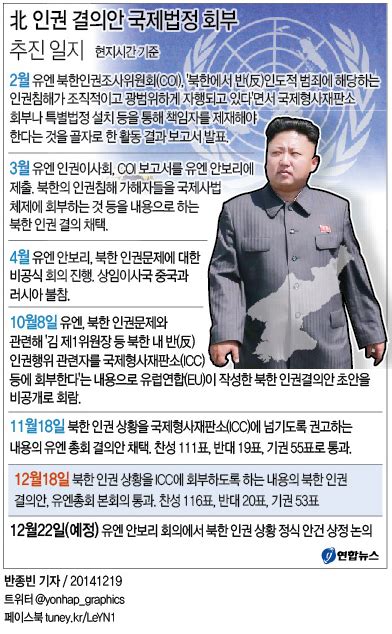 北 인권 결의안 국제법정 회부 추진 일지 연합뉴스