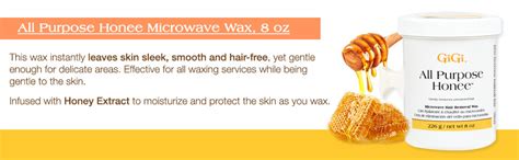 Gigi Microwave Wax Kit All Purpose Honee Soft Wax Hair