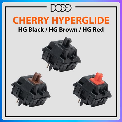 Công Tắc Bàn Phím Cơ Switch Cherry Black Hyperglide 5 Pin Cherry