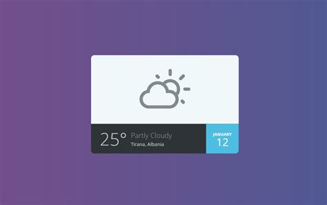 12 javascript weather widget design examples onaircode