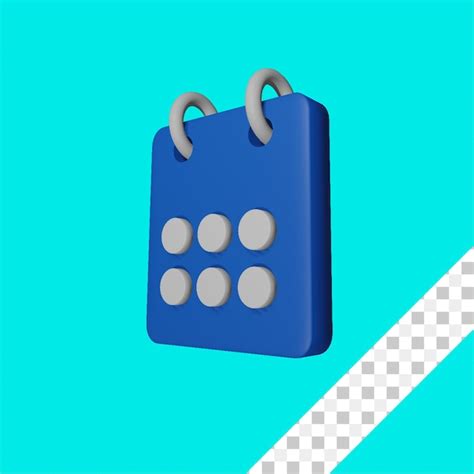 Premium PSD 3d Minimalist Calender Icon Design