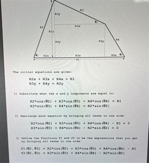 Solved The Initial Equations Are Given