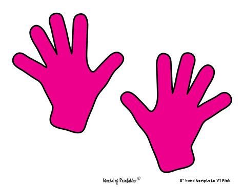 Hand Print Clip Art Free Printable