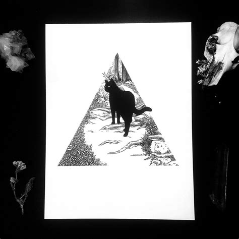 Witchcraft Art Print Occult Art Print Wiccan Art Print Wall Art