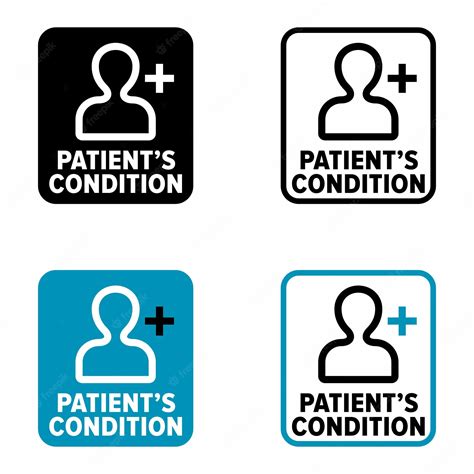 Premium Vector Patients Condition Vector Information Sign