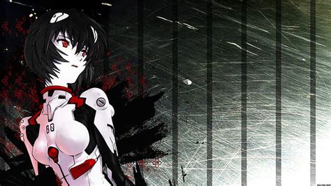 Online Crop HD Wallpaper Ayanami Rei Neon Genesis Evangelion Red Eyes Bodysuit Anime Girls