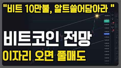 코인추천 비트코인 전망 10만불까지 스트레이트 상승 알트 쓸어담아라 비트코인 Youtube