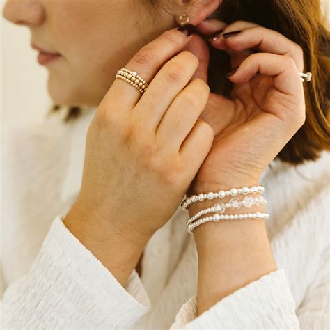 The Natalie Stack Three Bracelets Ivy And Gold Bracelets