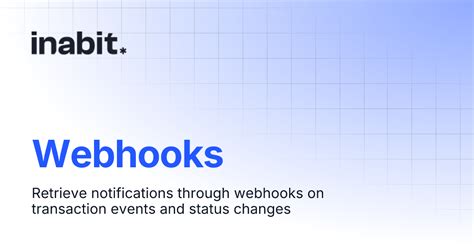 Webhooks Inabit API Docs