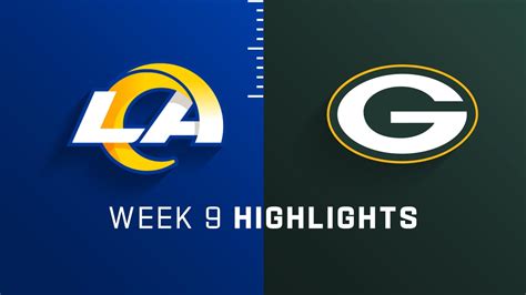 Los Angeles Rams Vs Green Bay Packers Highlights Week 9