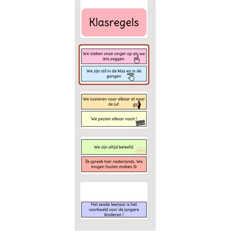 Klasregels