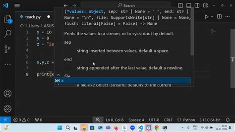 How To Assign Multiple Values To Multiple Variables In Python On A