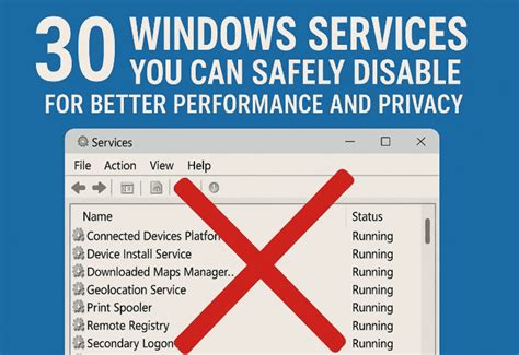 30 Windows Services You Can Safely Disable For Better Performance And