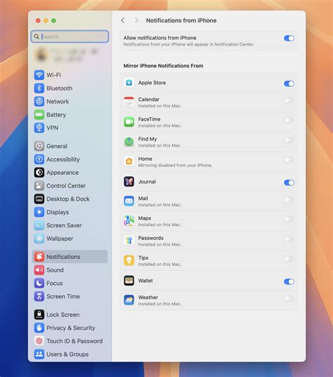 Macos Sequoia Db 2 New Iphone Notifications Section In System