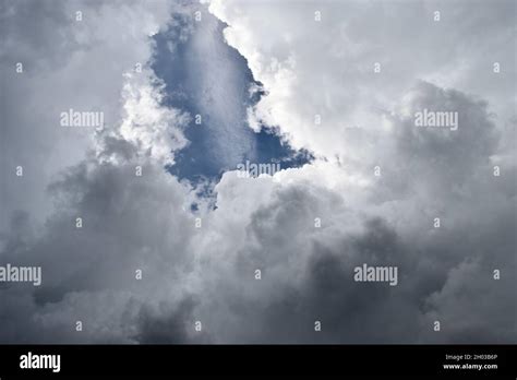 Cumulonimbus Cloud Formations On Tropical Sky Nimbus Moving
