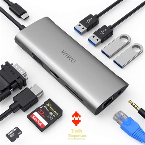 WIWU In USB Type C Hub Multi Ports Docking Tech Emporium BD