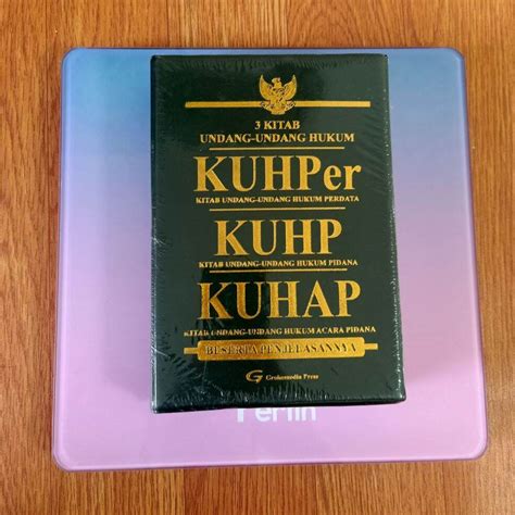 Buku 3 Kitab Undang Undang Hukum Kuhper Kuhp Kuhap Cover Kalep