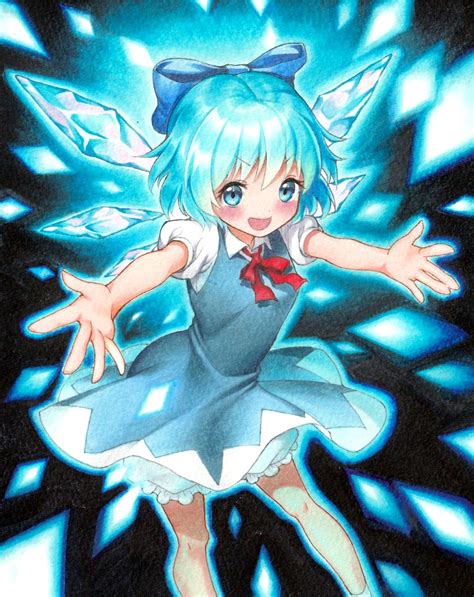 チルノ東方project 「東方project チルノ コピック 」くわのイラスト