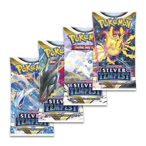 Buy Pokémon TCG Sword Shield Silver Tempest Booster Pack pack Cards in India only