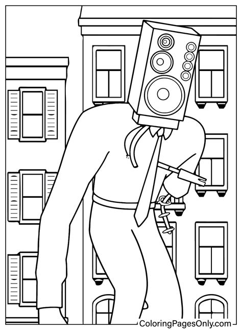 Big Speakerman Coloring Pages Free Printable Pdf And Online Coloring
