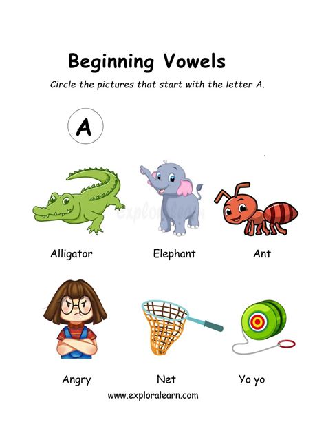 Vowel Voyage Engaging Worksheets For Mastering Vowel Identification