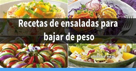 Recetas De Ensaladas Para Bajar De Peso