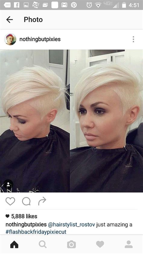 Short Blonde Blonde Hair Bun Hairstyles Womens Hairstyles Cut Side