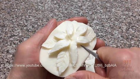How To Easily Carve Soap Into Beautiful Flowers Diy Youtube