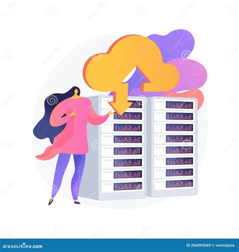 Cloud Storage Abstract Concept Vector Illustration Stock Vector Illustration Of Wavy Story