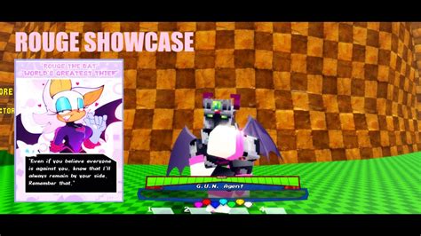 Sonic Showdown Rouge Showcase Roblox Youtube