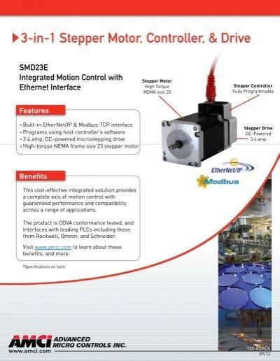 Amci Smd23e Integrated Stepper Motor Drive And Indexer