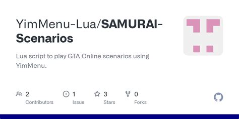 Github Yimmenu Luasamurai Scenarios Lua Script To Play Gta Online