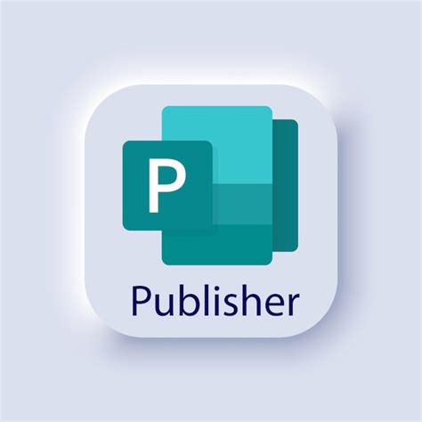 Premium Vector Microsoft Publisher Logo Desktop Publishing System Microsoft Office 365