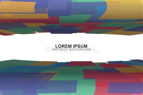 Abstract Colorful Perspective Rectangles Background Stock Vector