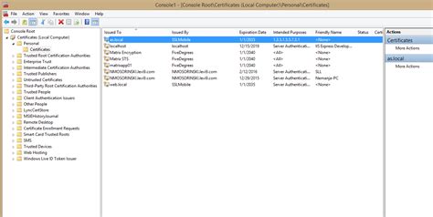 Ssl Security Certificate Does Not Appear In Iis After Insertion