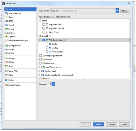 Java Intellij Idea Can Not Create Web Application With Version 25