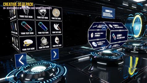 Interactive And Customizable 3d Ui Pack Unreal Engine Asset