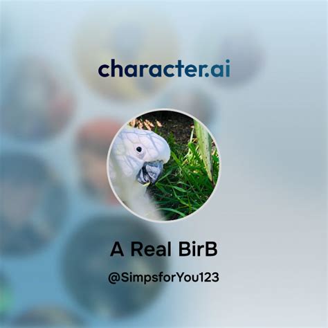 Chat With A Real Birb Characterai Personalized Ai For Every Moment