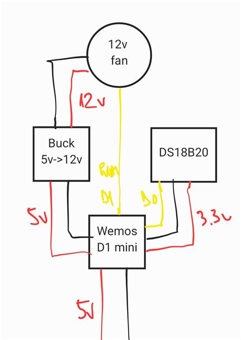 Powering Wemos D1 Mini 12v Fan From The Same PSU General Guidance