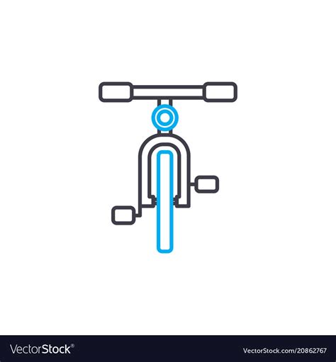 Bicycle Thin Line Stroke Icon Royalty Free Vector Image