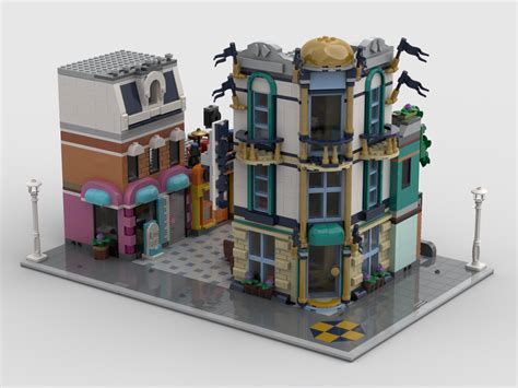 Lego Moc Main Street Alley Modular By Ktbrickworks Rebrickable